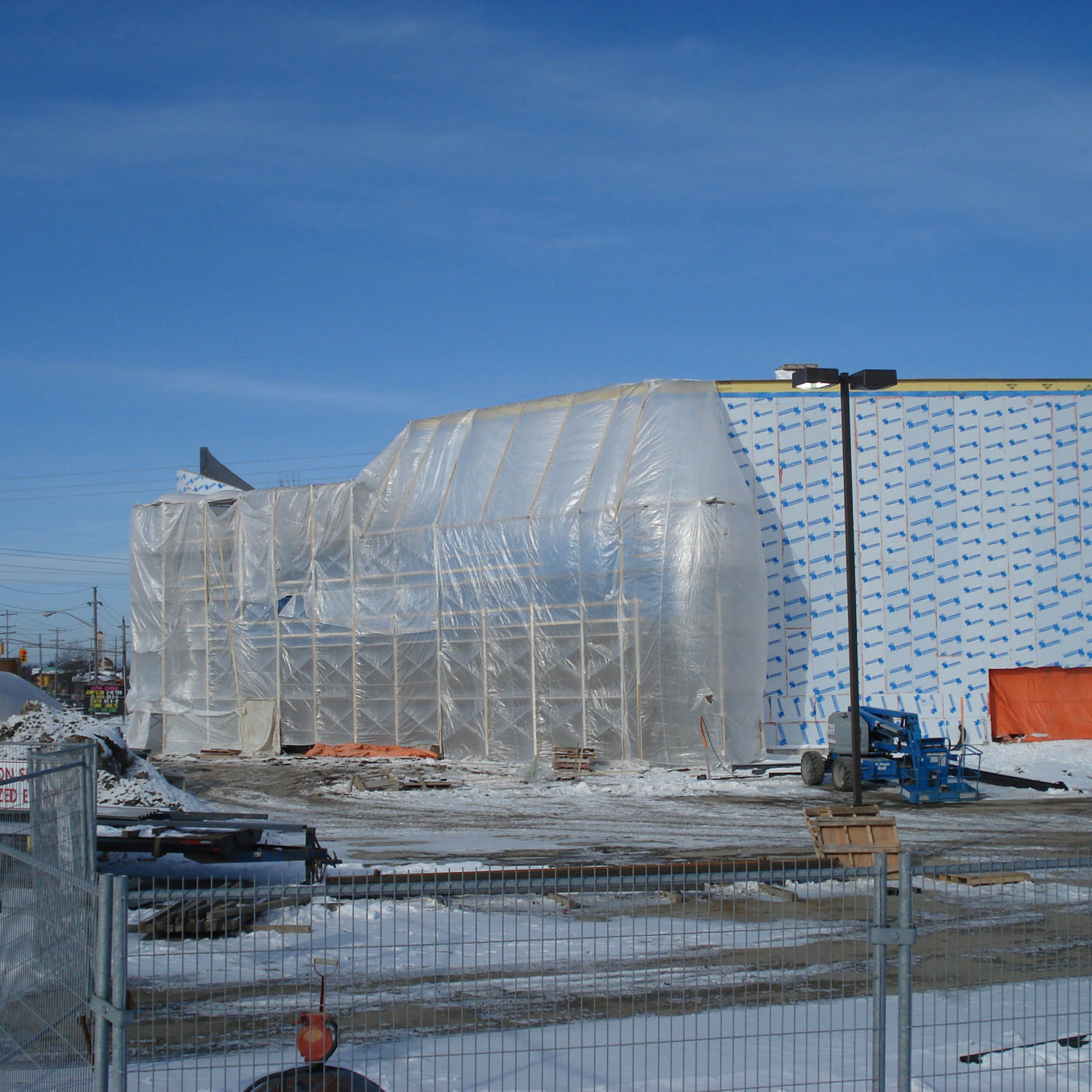 Poly Construction Tarp Project - DiStefano Sales Company